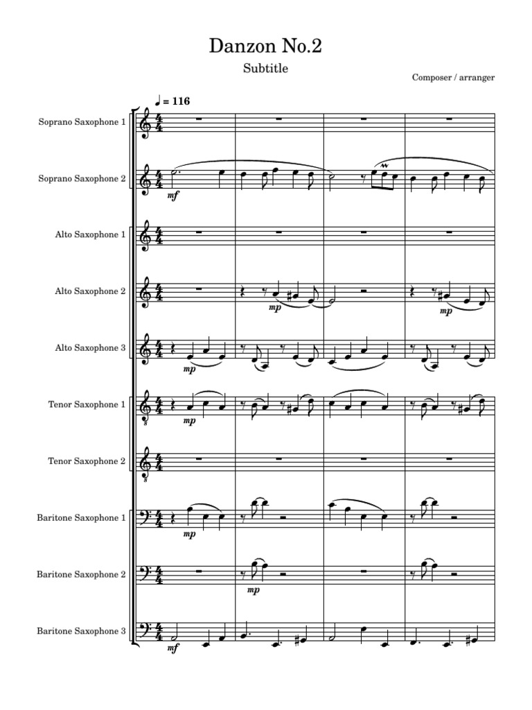 Danzon No.2 PDF | PDF | Musicology | Classical Music