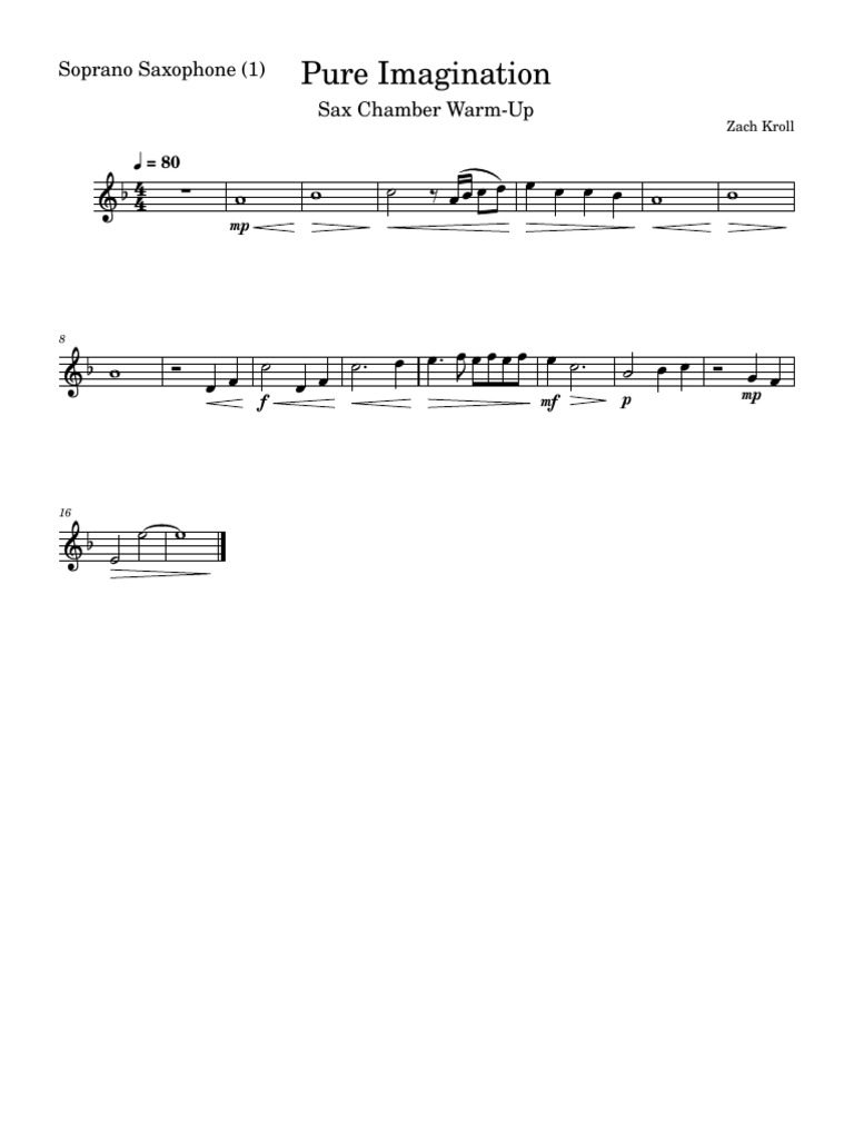 Pure Imagination-Soprano Saxophone 2 | PDF
