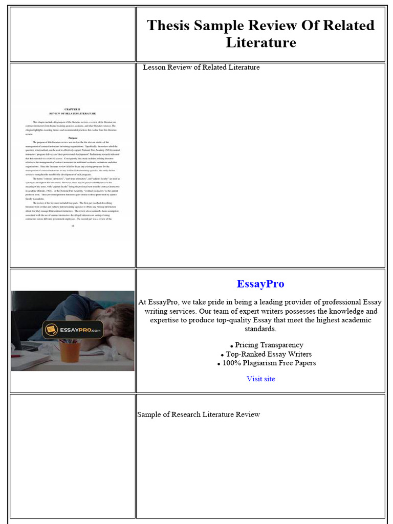 Thesis Sample Review of Related Literature | PDF | Biogas | Agriculture