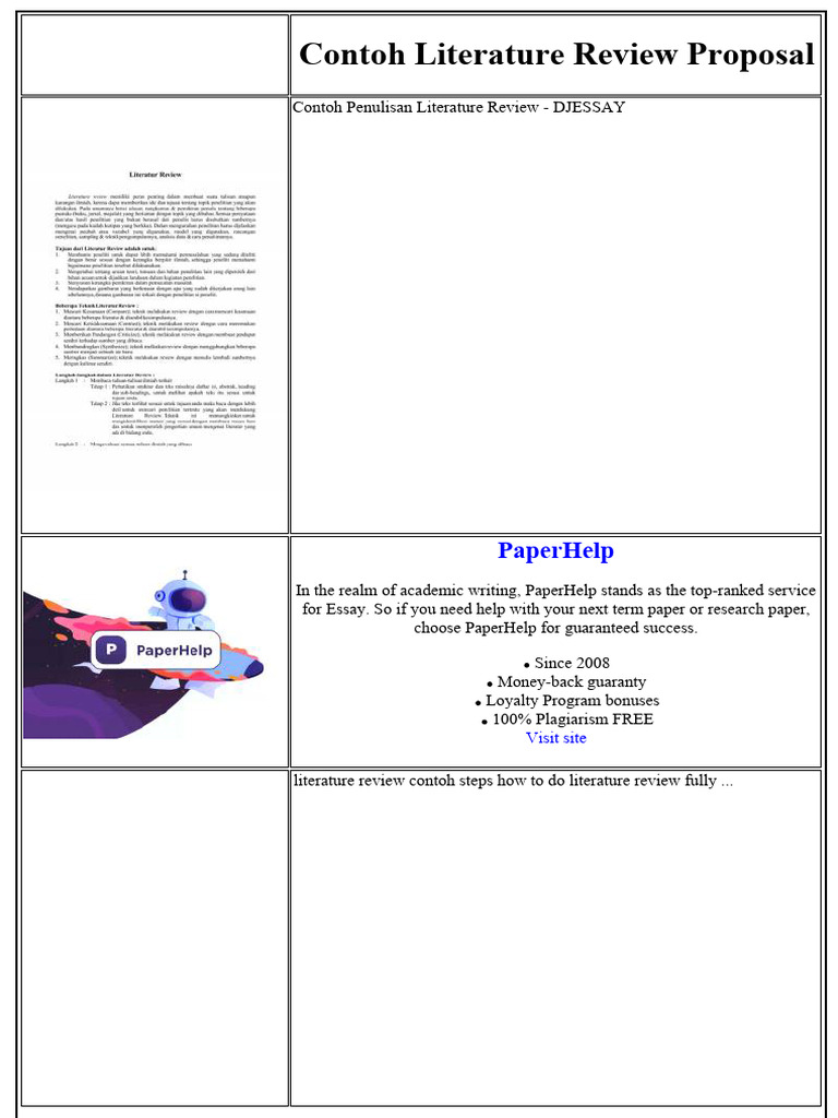 Literature Review Proposal Example | PDF | Kidney | Water