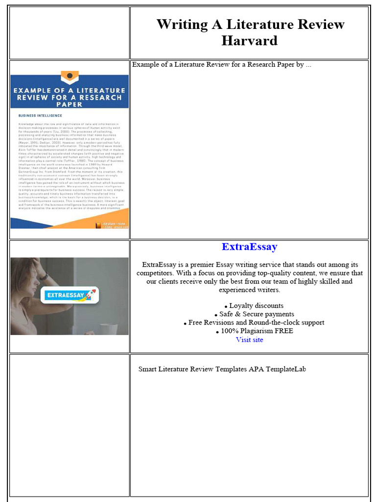 Writing A Literature Review Harvard | PDF | Rheumatoid Arthritis | Thesis