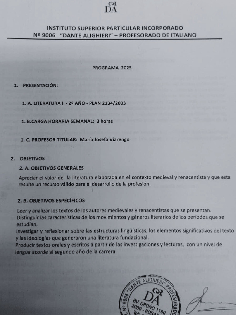 Programa de Materias | PDF