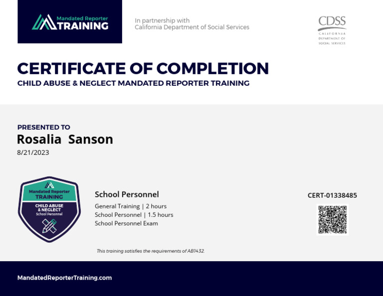 MRT Cert CA Outline Template | PDF