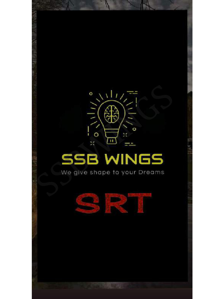 Practice SRT SSBWINGS | PDF