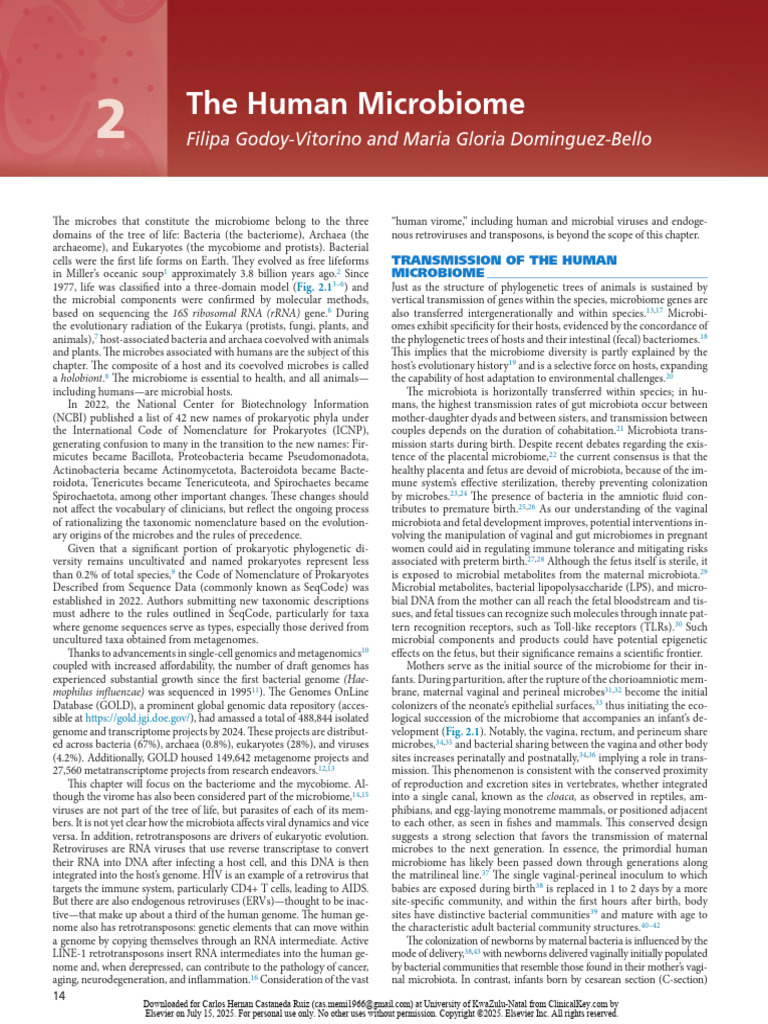 2.the Human Microbiome | PDF | Microbiota | Biofilm