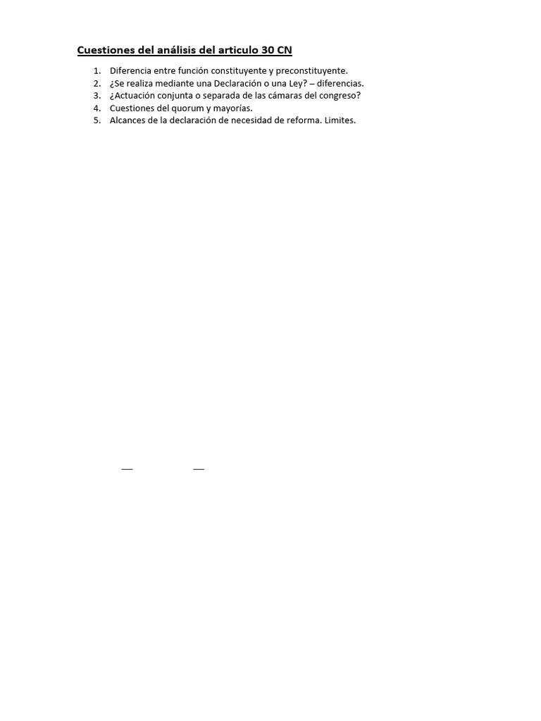 Análisis del Artículo 30 de la CN | PDF | Constitución | Veto
