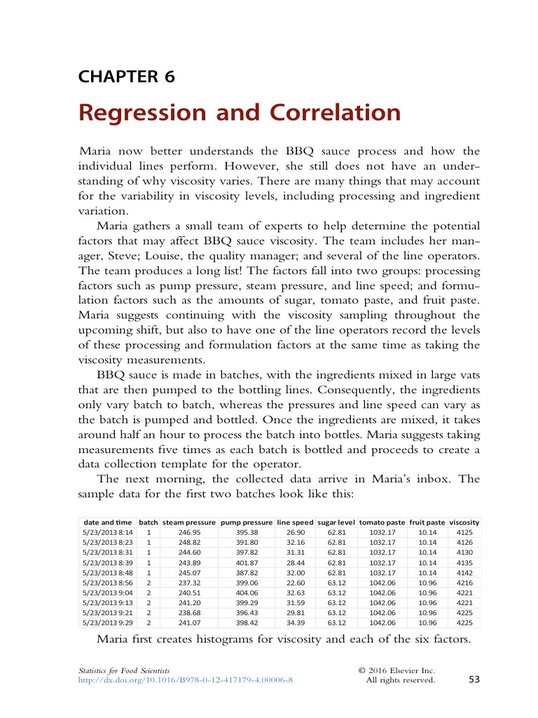 Chapter 6 - Regression and Correlation | PDF | Scatter Plot | Data Analysis