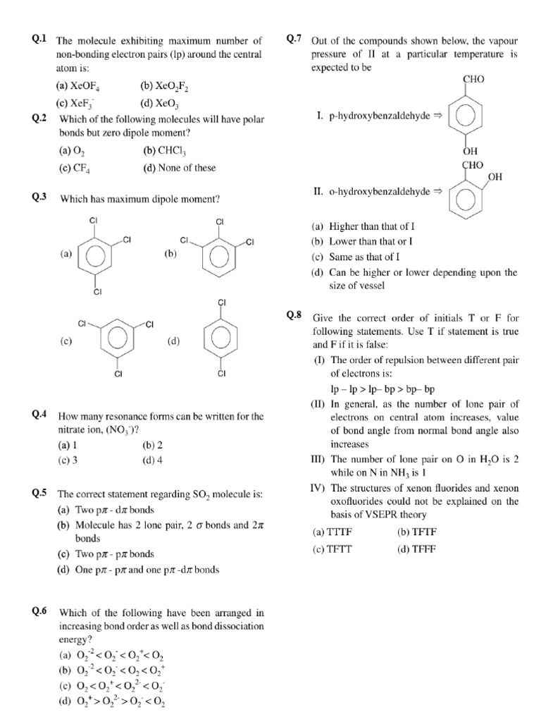 Chemical Bonding 2 | PDF