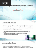 NORMA Oficial Mexicana NOM-025-STPS-2008, Condiciones de Iluminación en ...