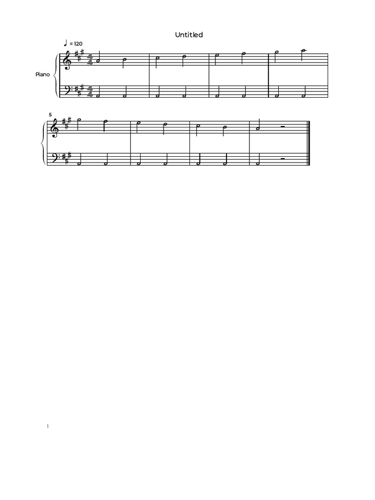 Escala de Lá Maior | PDF