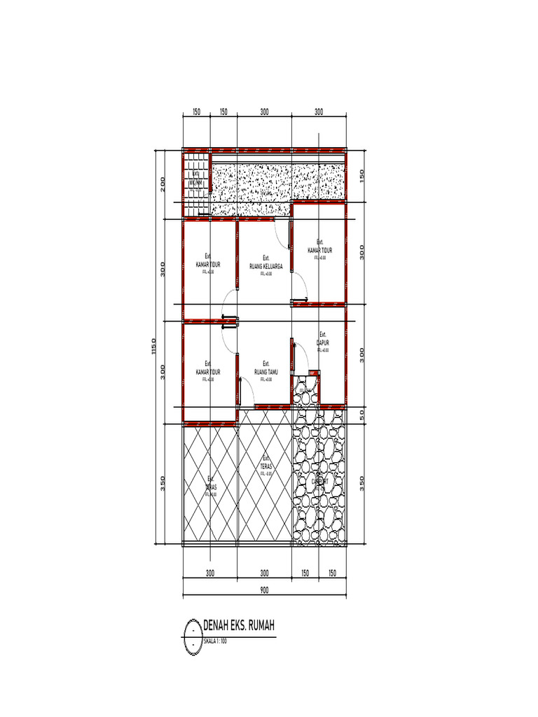 Denah Eksisting & Rencnaa | PDF