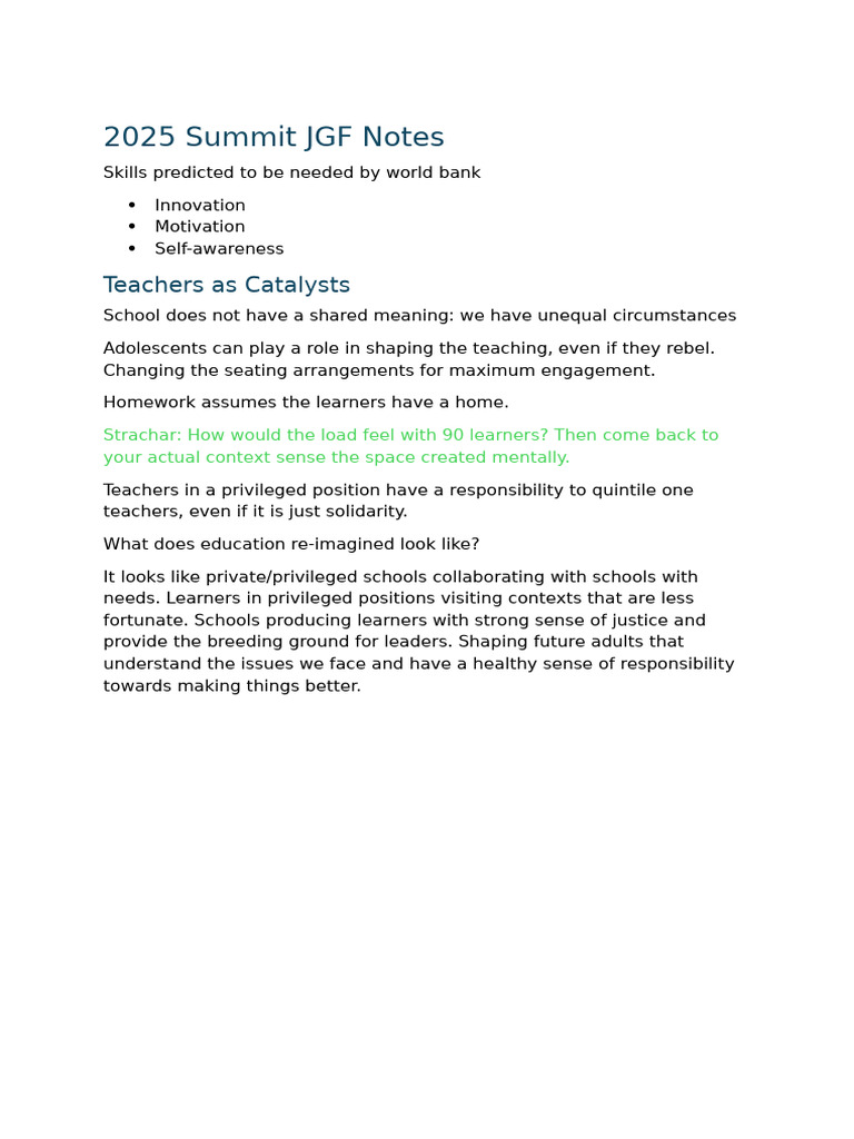 2025 Summit JGF Education Insights | PDF
