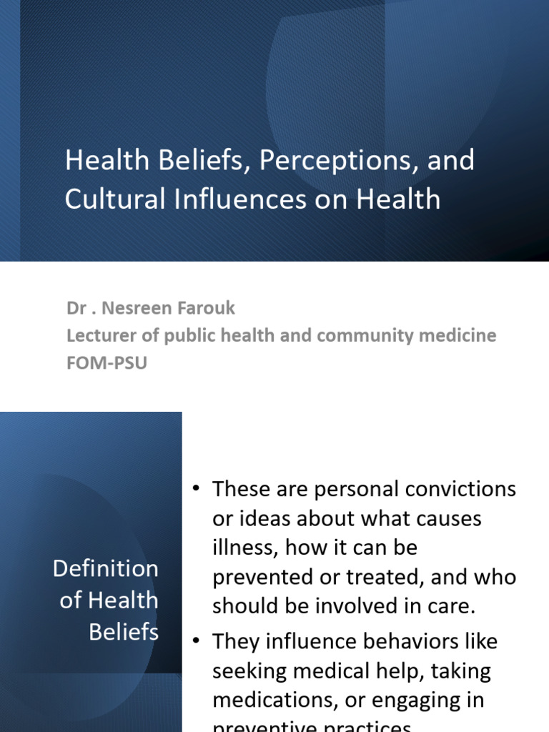 Cultural Influences on Health Beliefs | PDF | Traditional Medicine ...