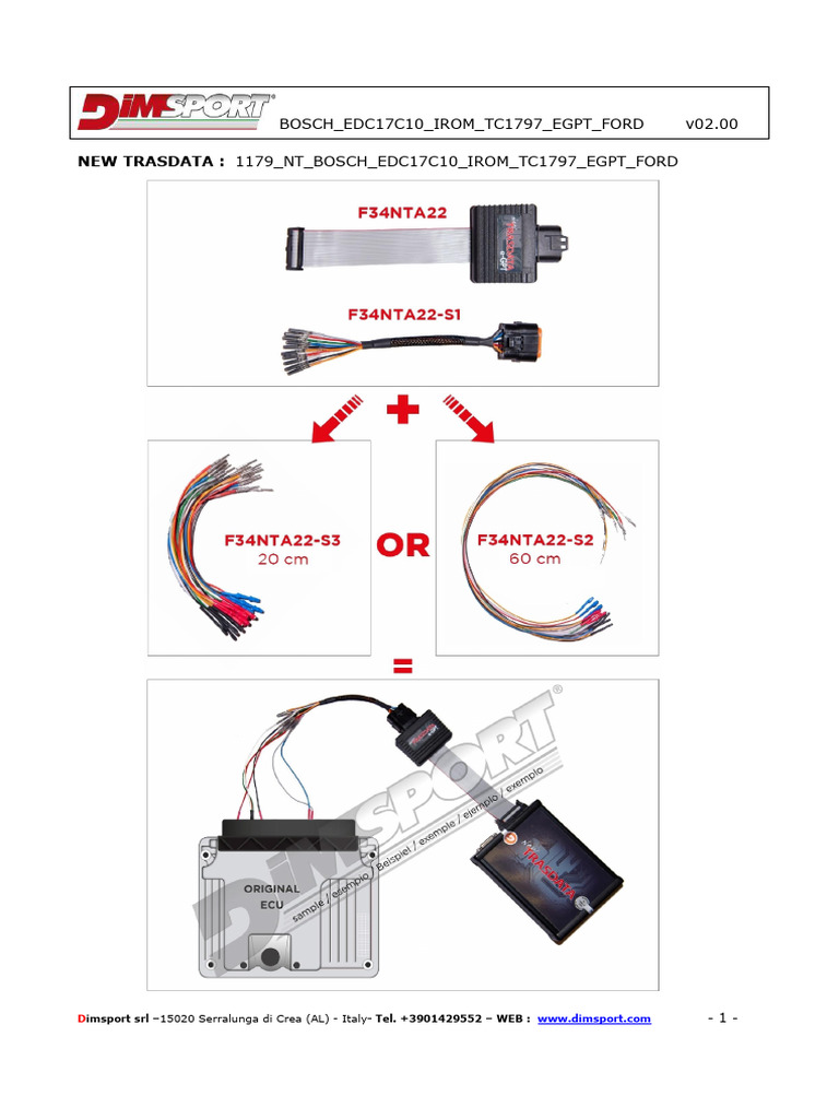 Bosch Edc17c10 Irom Tc1797 Egpt Ford 1033 | PDF
