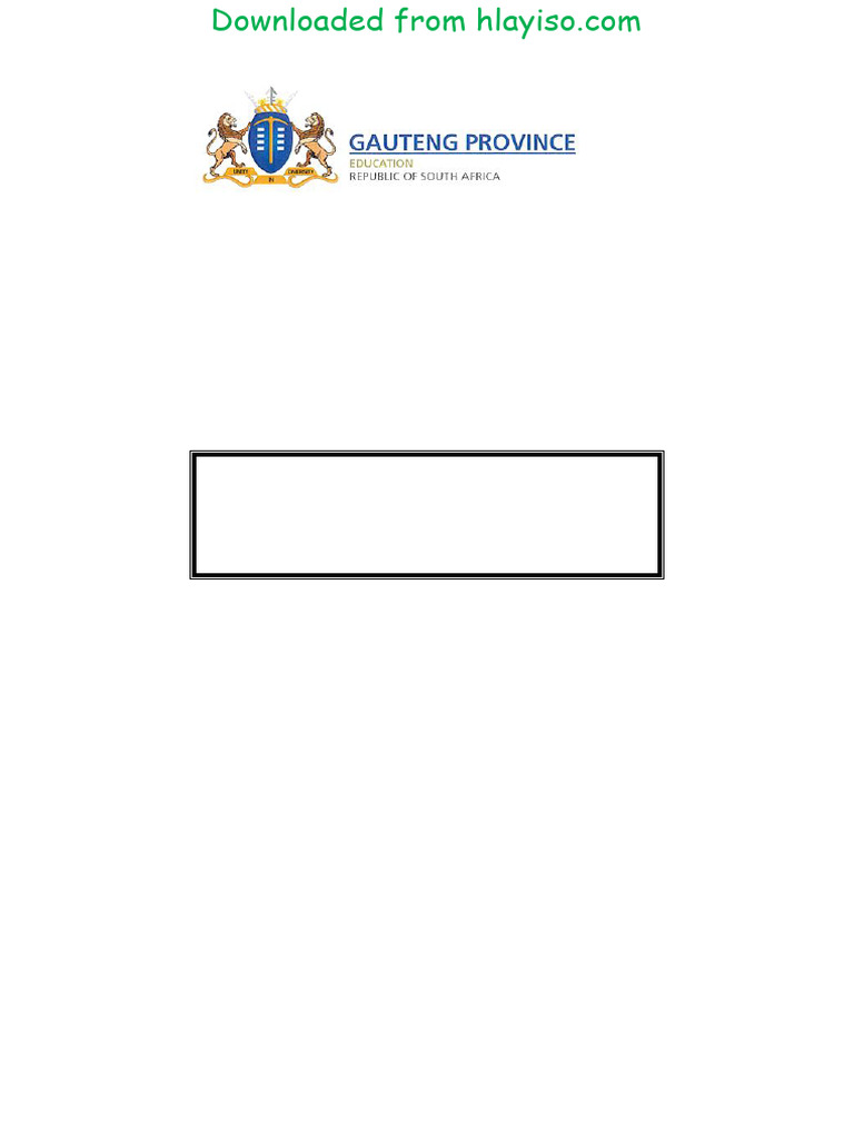 Gr10 Phy P2 (English) June 2016 Question Papers - Hlayiso - Com | PDF | Chemical Compounds ...