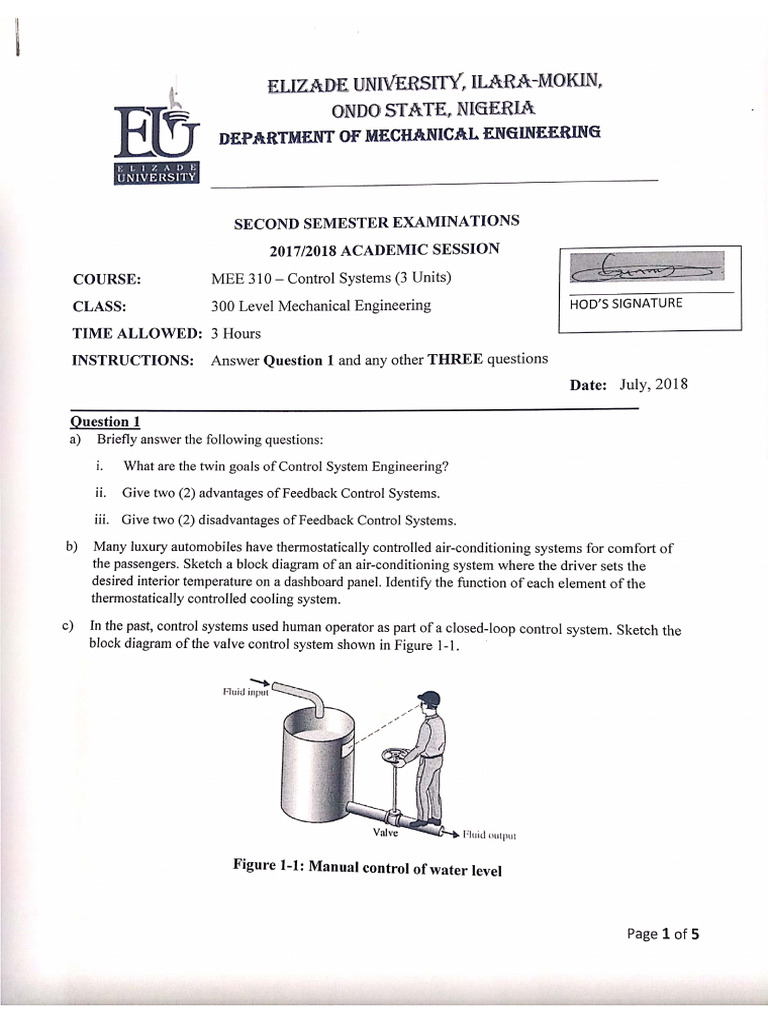 Control System Merged Q1 and Q2 | PDF | Electronic Circuits | Electrical Circuits