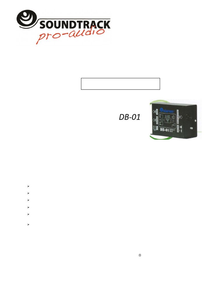 DB 01 Manual | PDF | Altoparlante | Ingeniería Electrónica