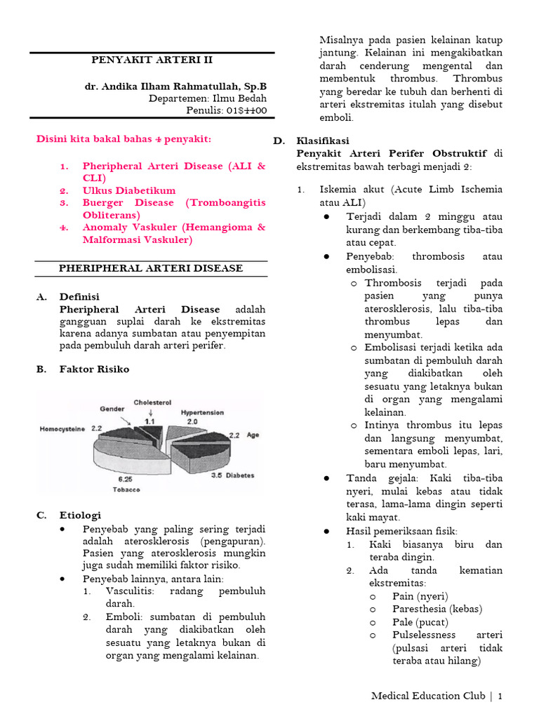 Angioplasi pada Penyakit Arteri Perifer | PDF