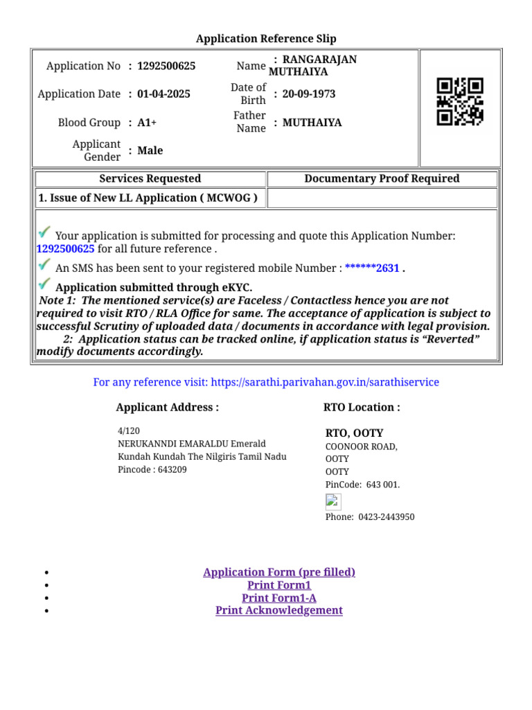 New LL Acknowledgement | PDF