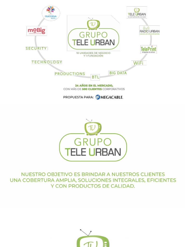 Propuesta Medios Publicitarios Grupo TELE URBAN - MEGACABLE - 19 de JUNIO 2025 | PDF