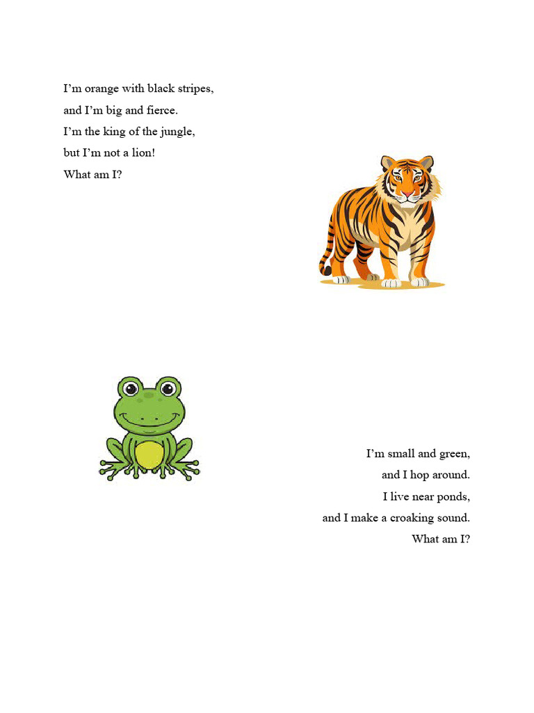 Animal Riddles | PDF