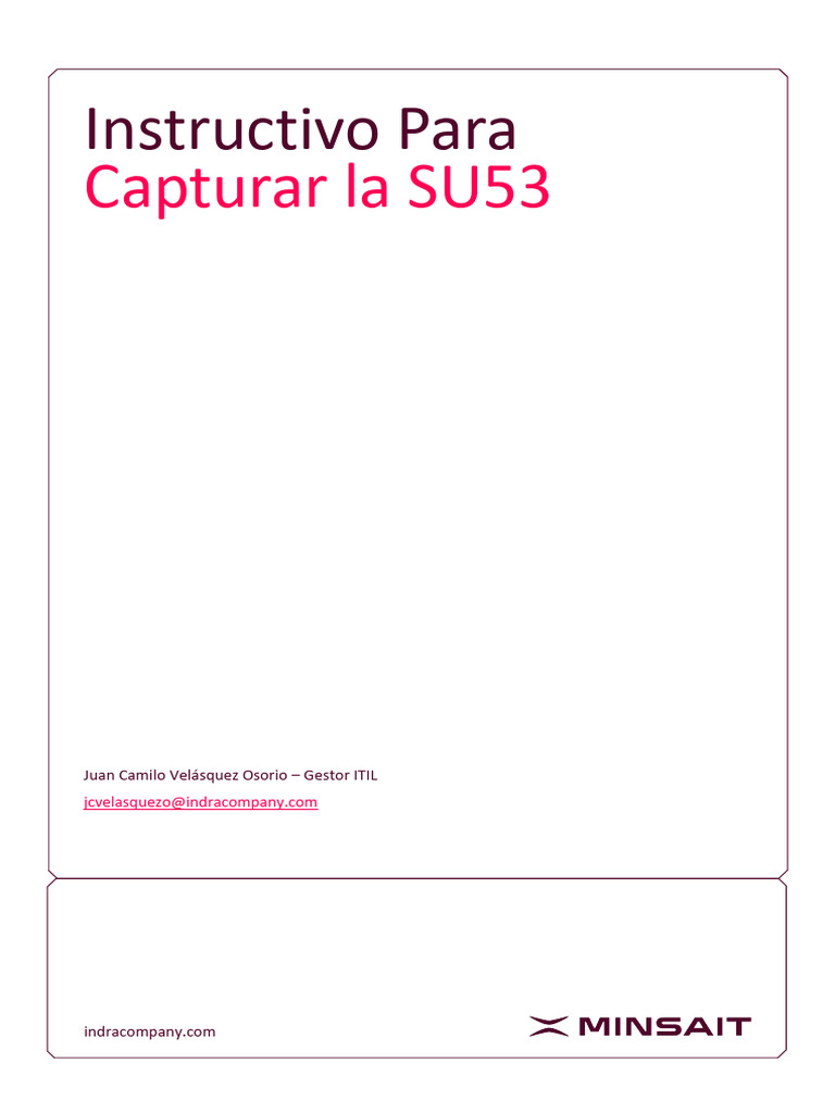 Instructivo Captura SU53 | PDF | Archivo de computadora | Gestión de ...