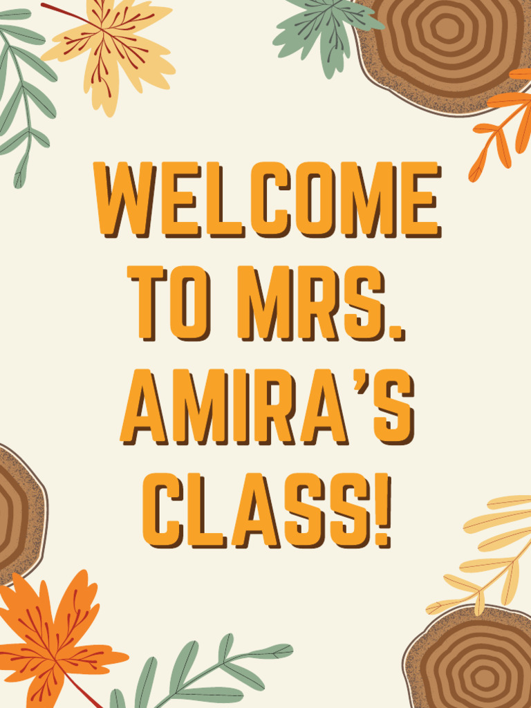 Camping Back To School Classroom Door Poster | PDF