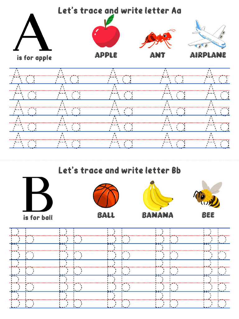 A4 Tracing Letters | PDF