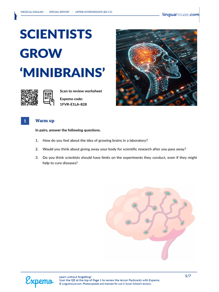 2025 04 11 Scientists-Grow-Minibrains - Restore | PDF | Rna | Cell ...
