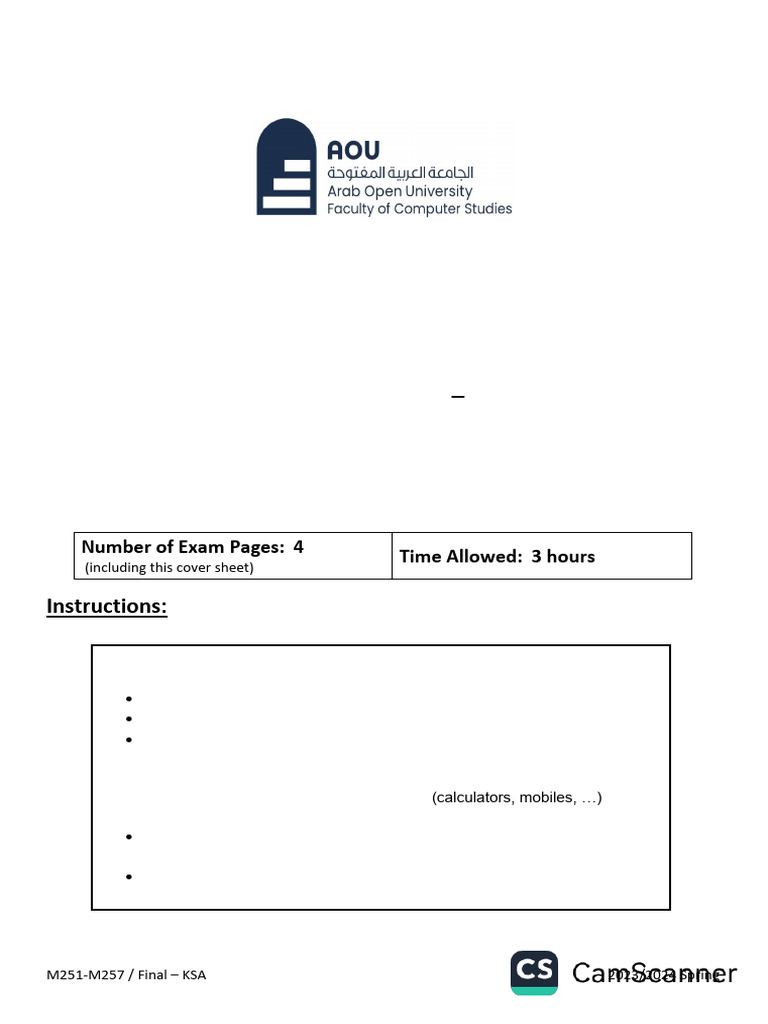 m251 Final Spring 2023 2024 | PDF | Method (Computer Programming) | Constructor (Object Oriented ...