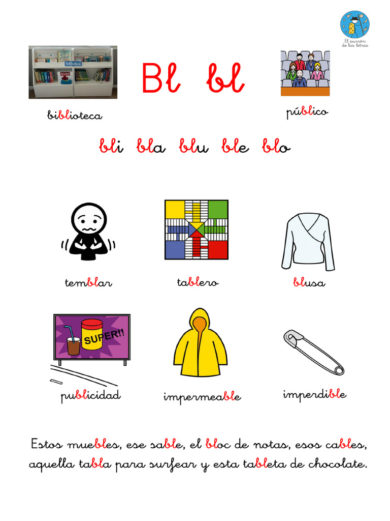 Cartilla Lectura BL COLOR PDF | PDF