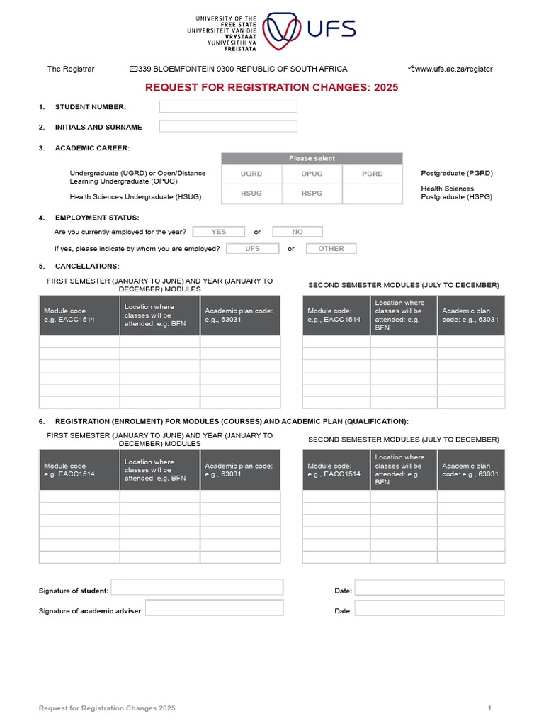DV6 UFS - 2 Request For Registration 2025 | PDF | Interest | Payments