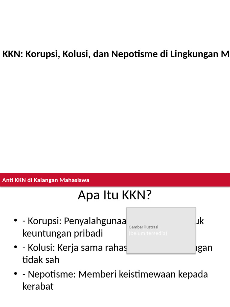 PPT KKN Mahasiswa Desain Template Gambar | PDF
