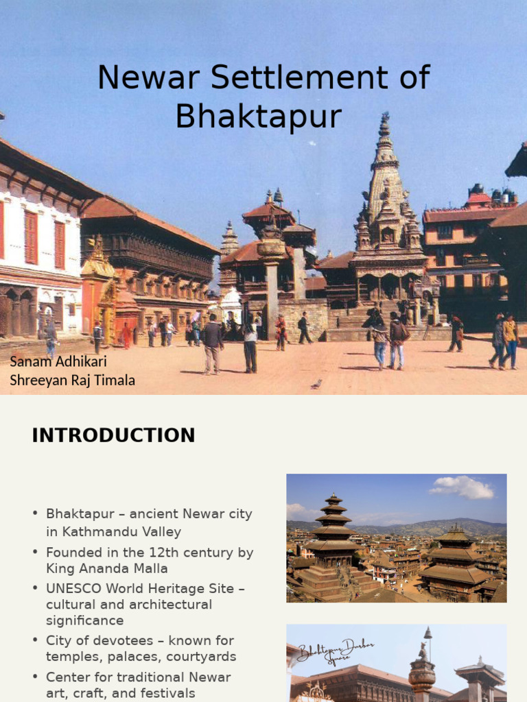 Bhaktapur: Newar Town Planning Insights | PDF