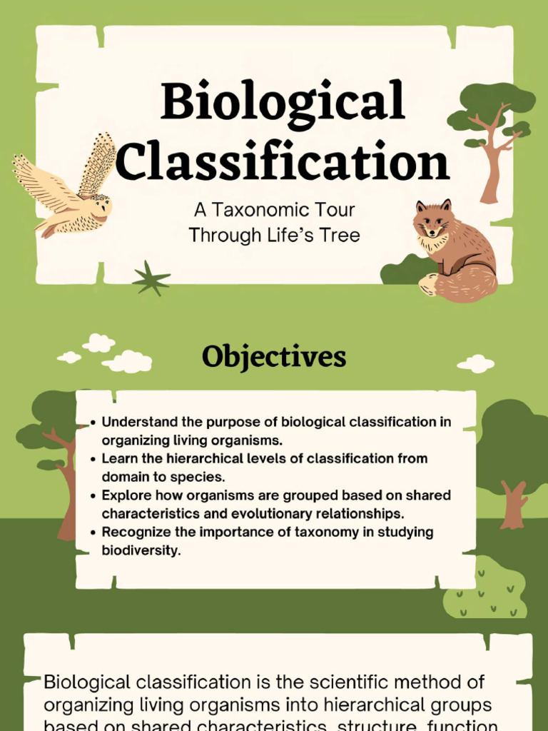 Classifying+Organisms+Education+Presentation+in+Yellow+Green+Cream+Hand ...