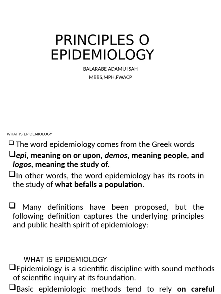 Principles o Epidemiology and Studies | PDF | Epidemiology | Cohort Study
