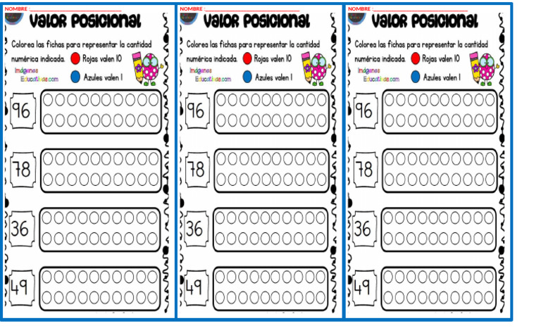 Valor Posicional Hasta 99 | PDF