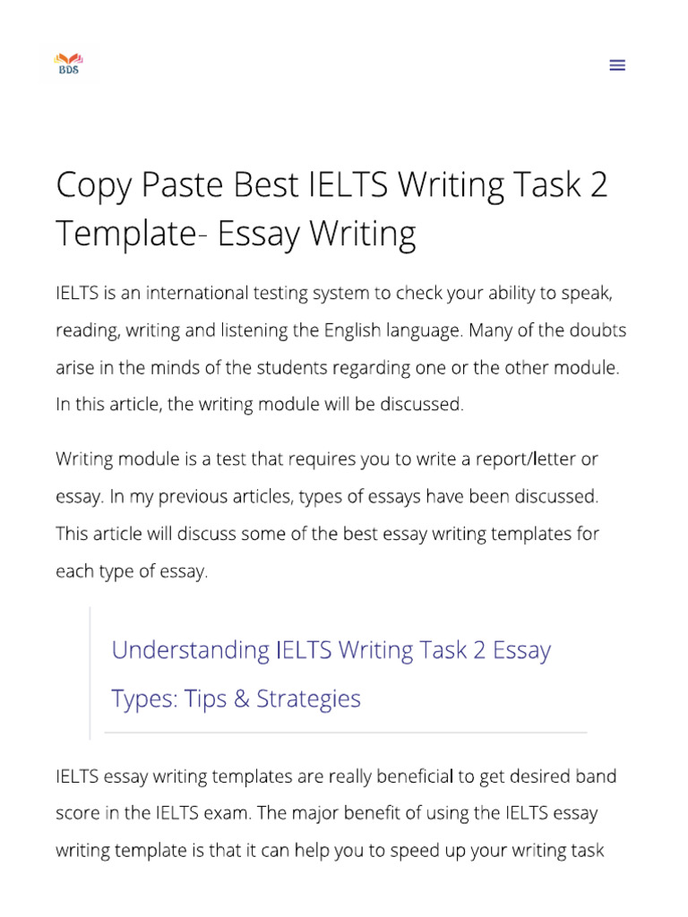 Iels Writing Templates Format | PDF