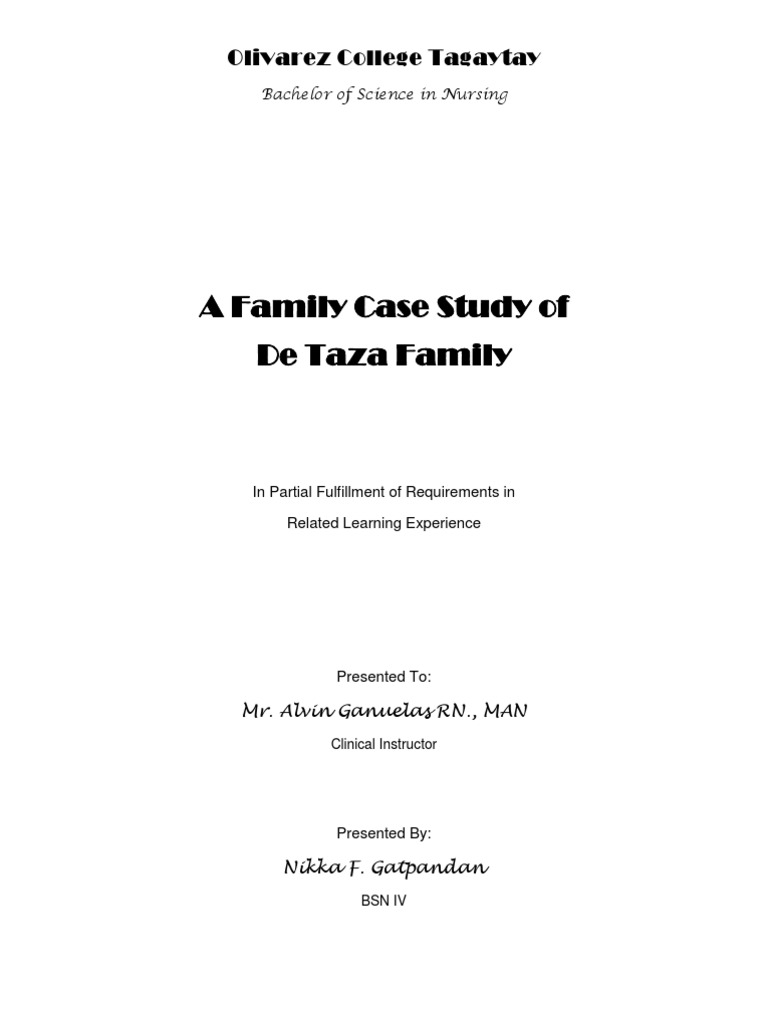 Family Case Study | PDF