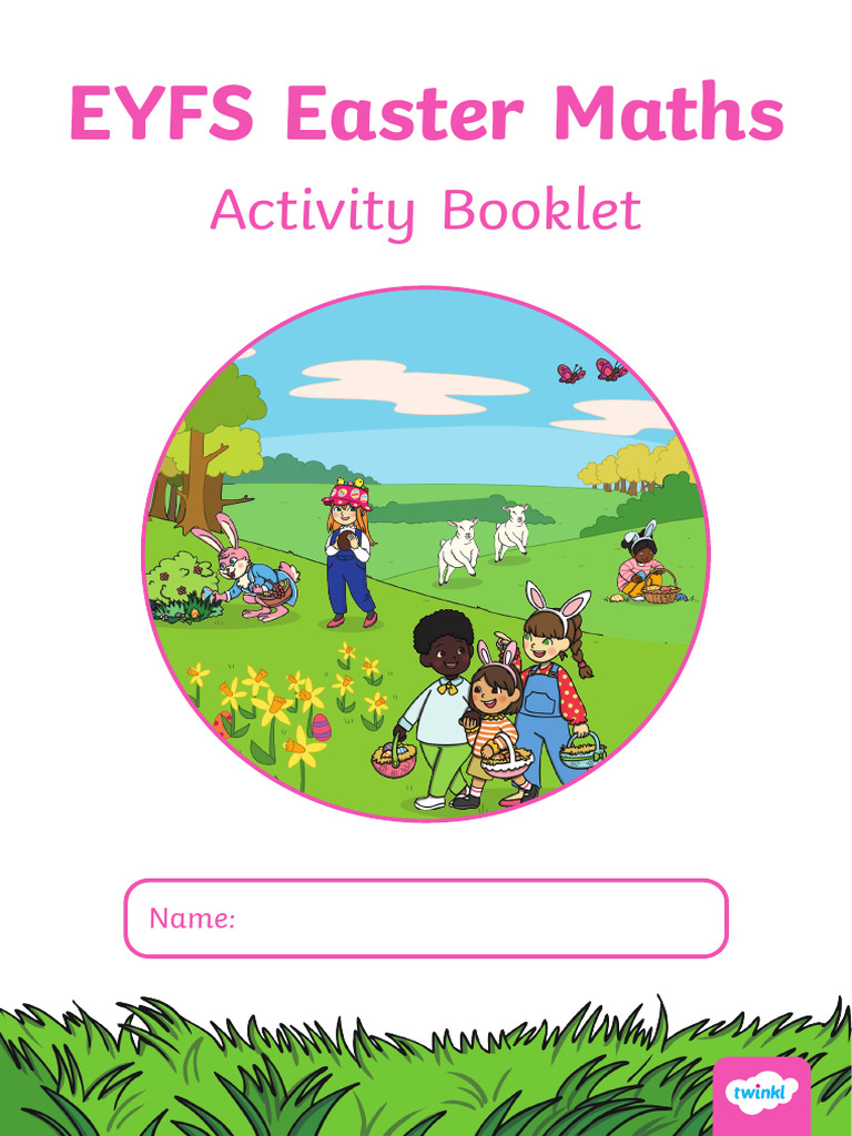 T M 34028 Easter Themed Spring Term Reception Maths Activity Booklet ...