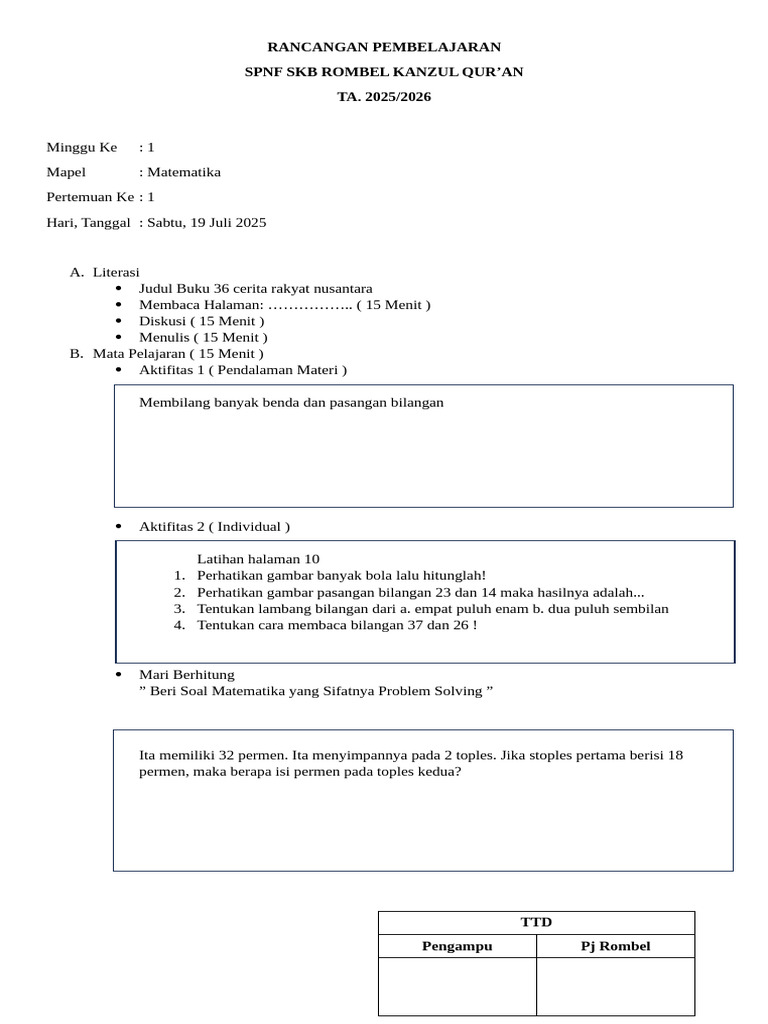 Angka Puluhan pada Bilangan Matematika | PDF