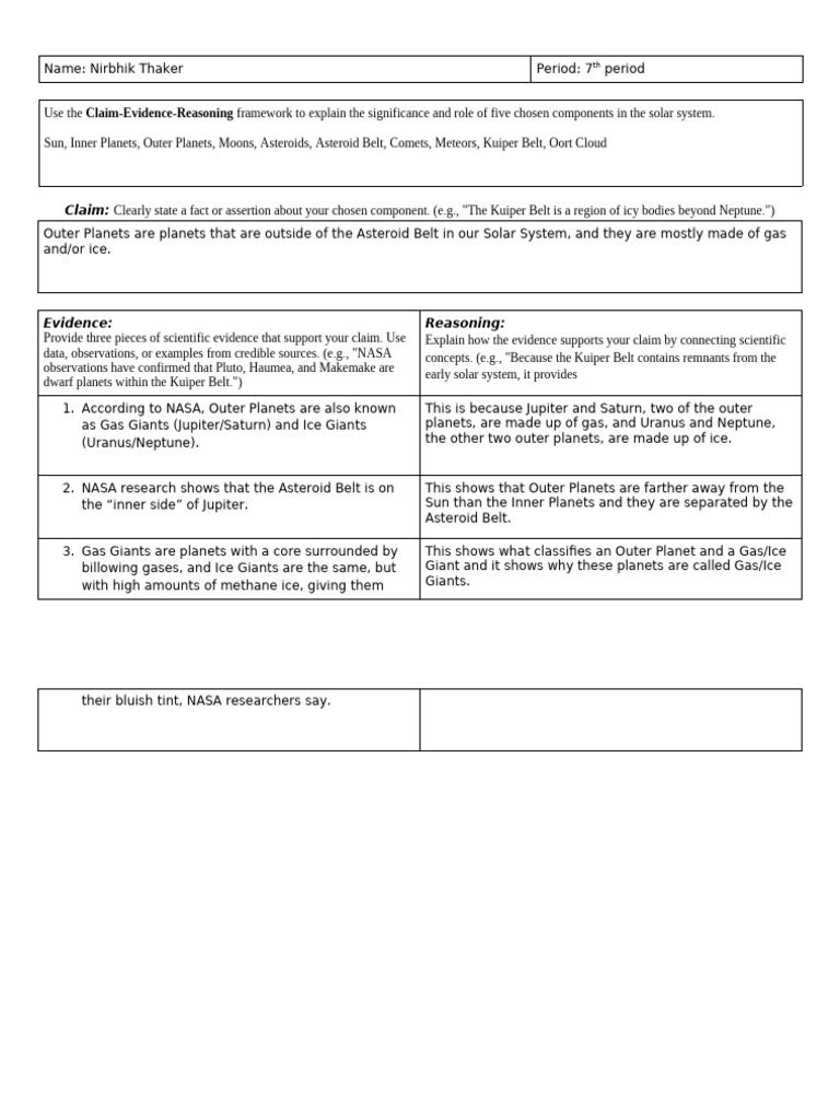 CER3 Outer Planets | PDF