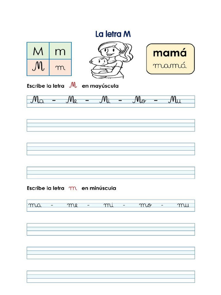 Letra M 5 Años | PDF