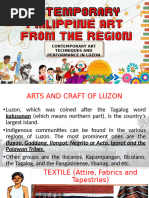 Arts and Crafts of Luzon | PDF | Weaving | Textiles