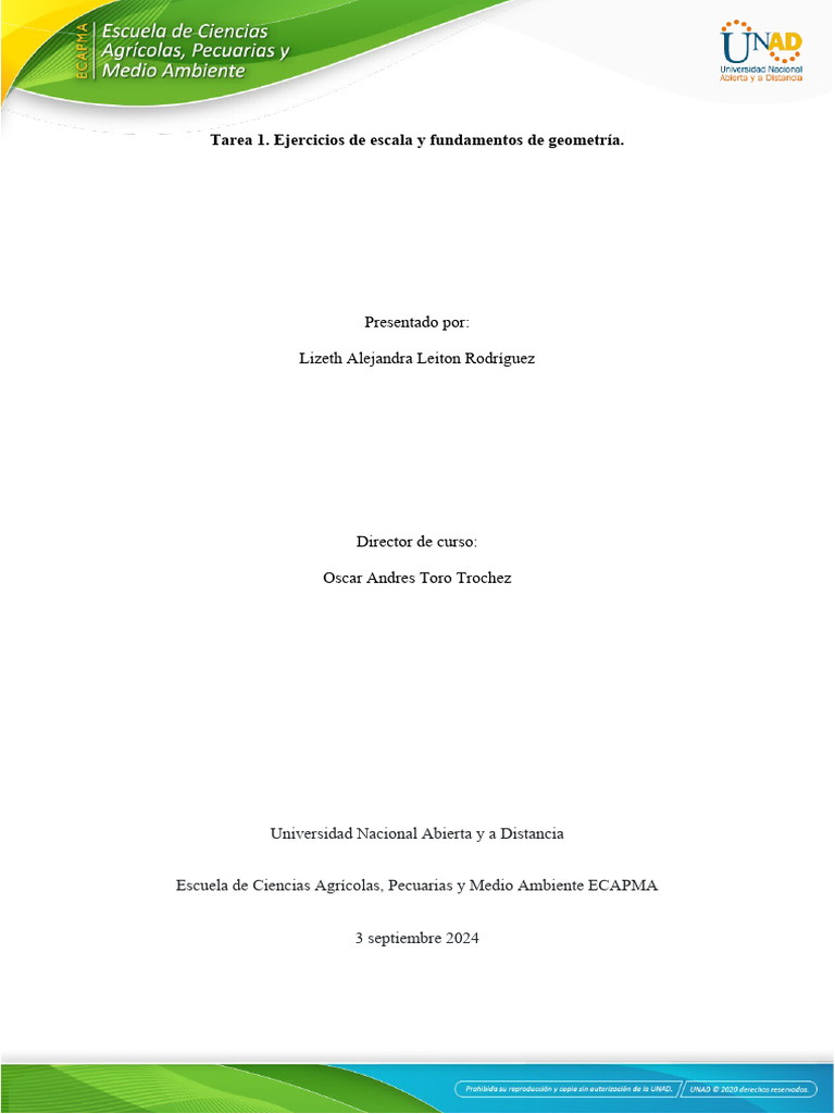 Tarea 1 - Ejercicios de Escala | PDF