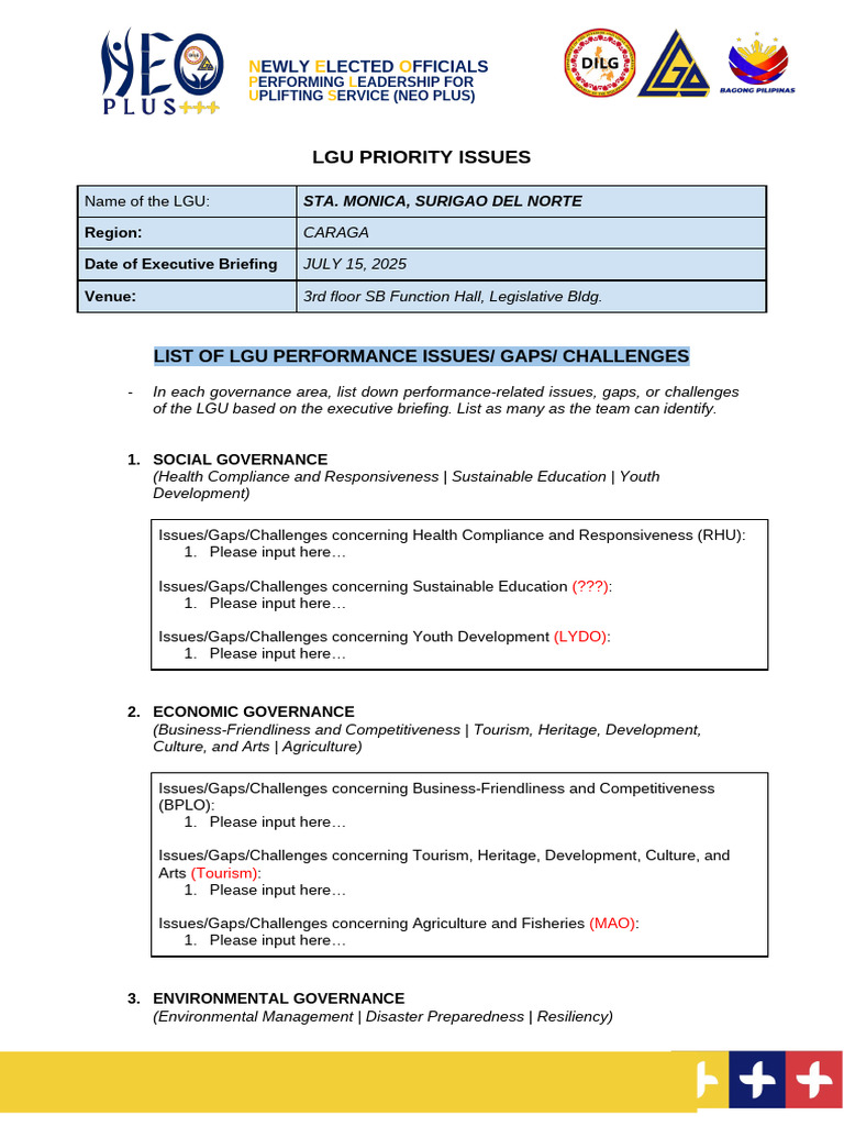 LGU Performance Issues in Sta. Monica | PDF | Waste | Economy And The ...