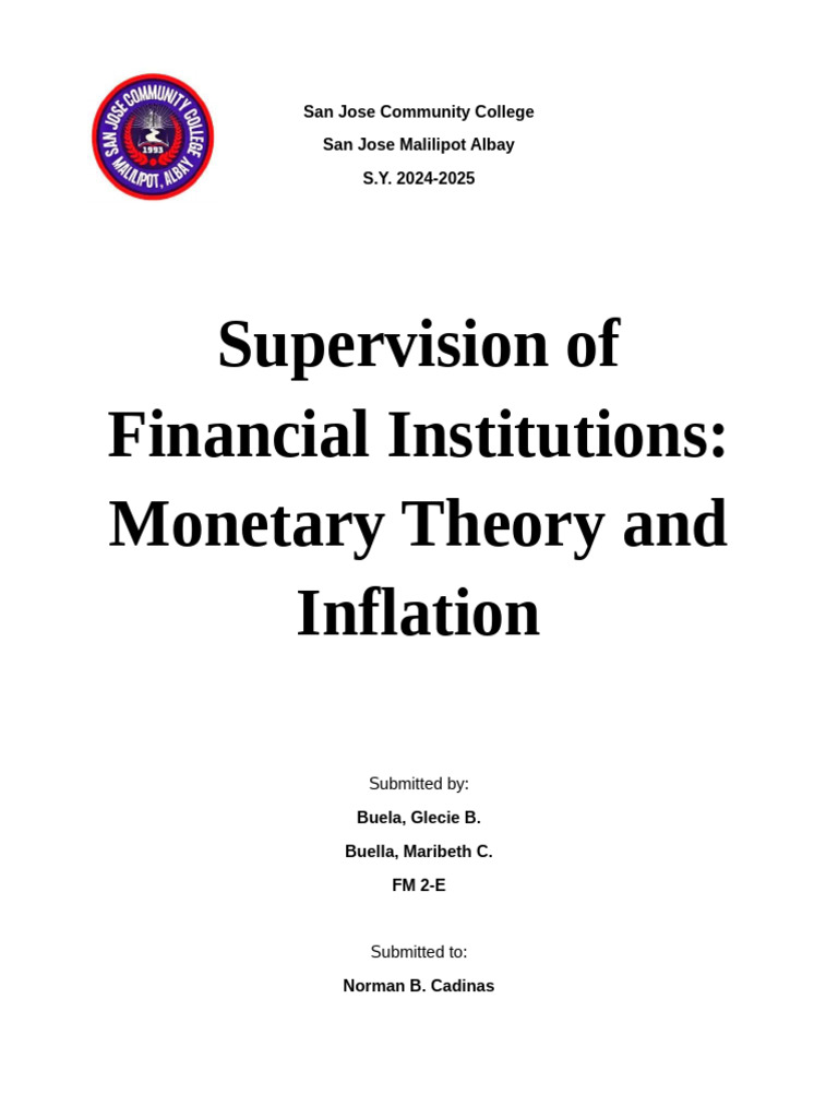 Financial Supervision and Inflation Insights | PDF | Inflation ...
