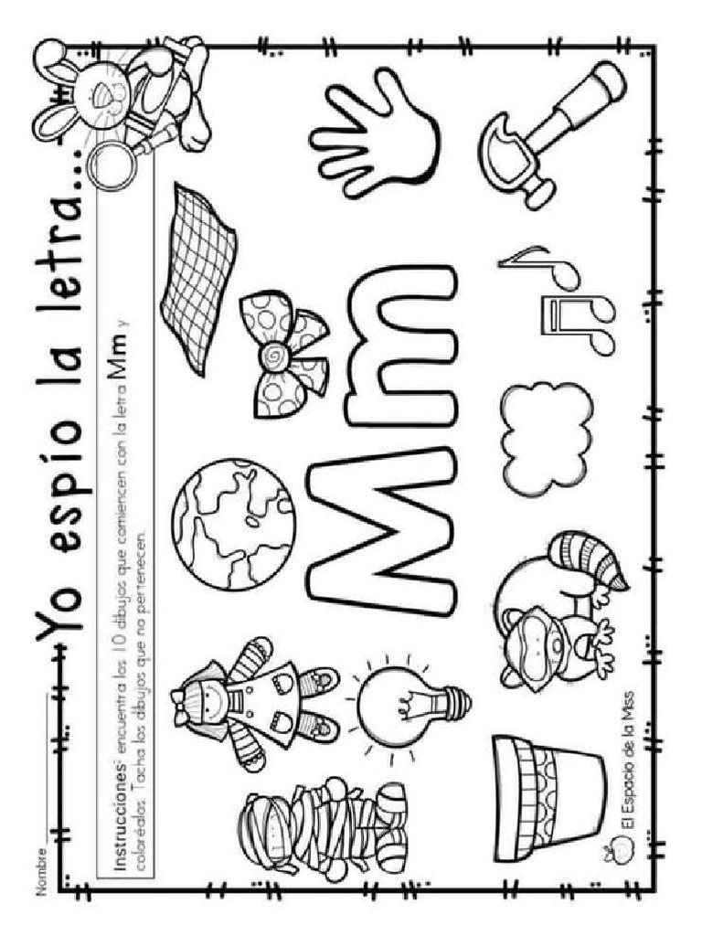 Ficha1 Mar 06 May Comunicación Letra M | PDF