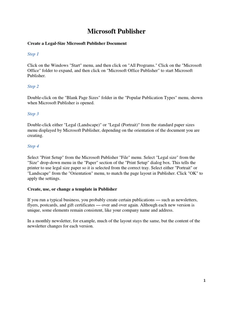 Microsoft Publisher | PDF | Portable Document Format | Page Layout