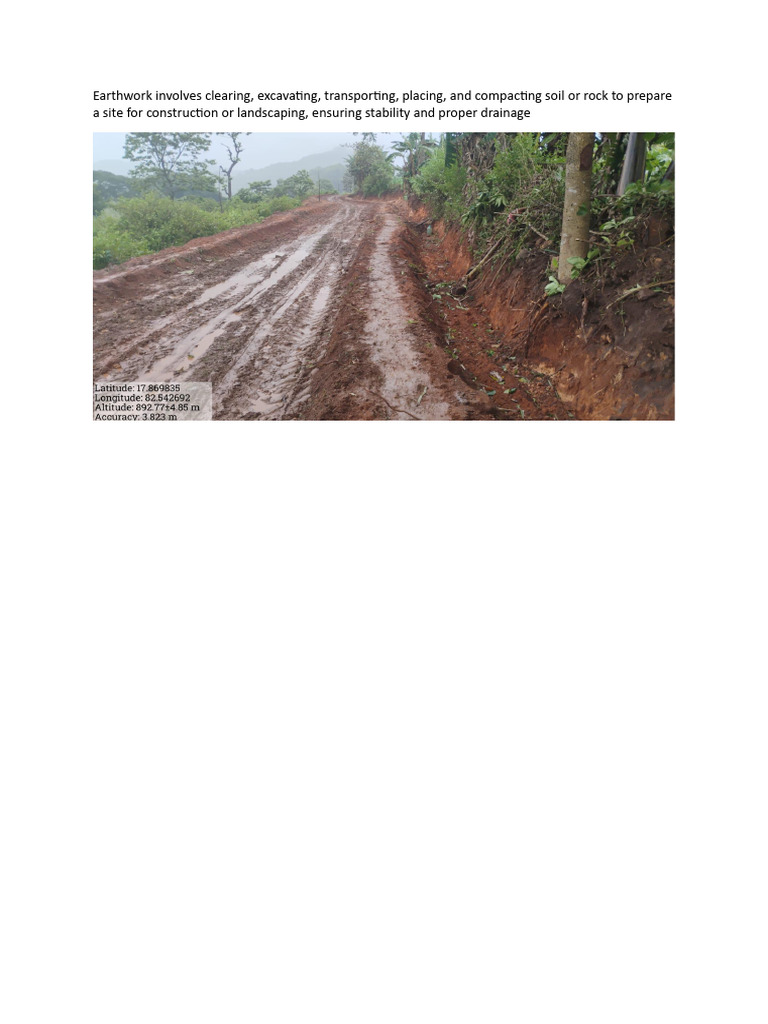 Kothuru Earthwork Process | PDF